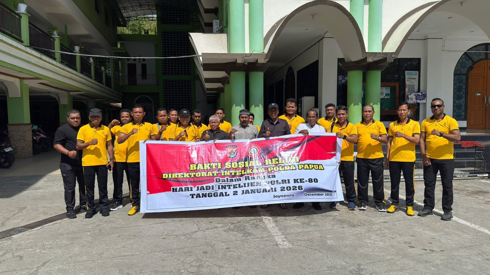Sambut HUT ke-80 Intelijen Polri, Dit Intelkam Polda Papua Gelar Bakti ...